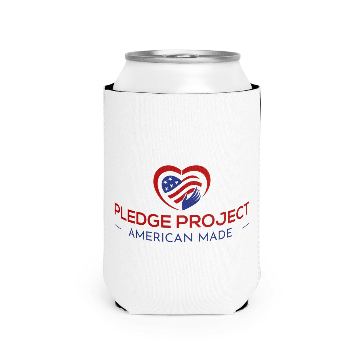 Pledge Project "Hand Over Heart" Logo Can Sleeve | Pledge Project
